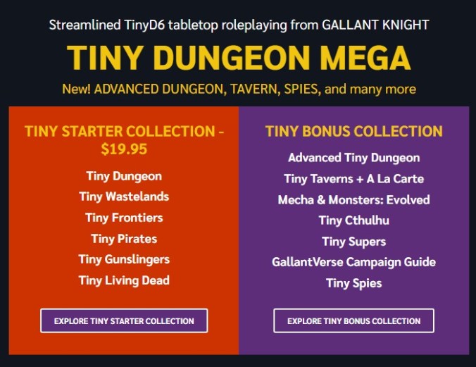 TinyD6 Bundle of Holding! | Voices From The Pulpit