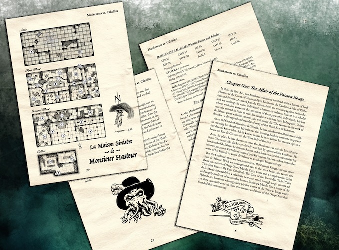 (RPG PDF Spotlight) Musketeers vs Cthulhu | Voices From The Pulpit