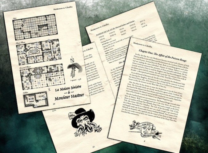 (RPG PDF Spotlight) Musketeers vs Cthulhu | Voices From The Pulpit