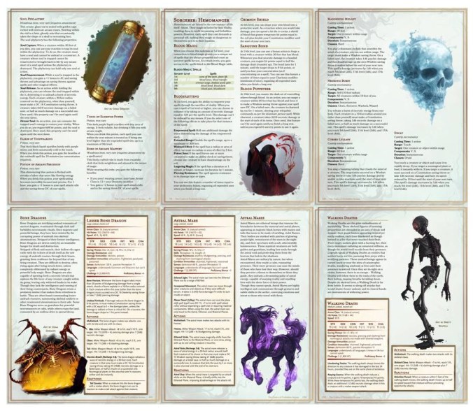 (RPG PDF Spotlight) The Codex of Forbidden Arcana: A Compendium for 5E | Voices From The Pulpit