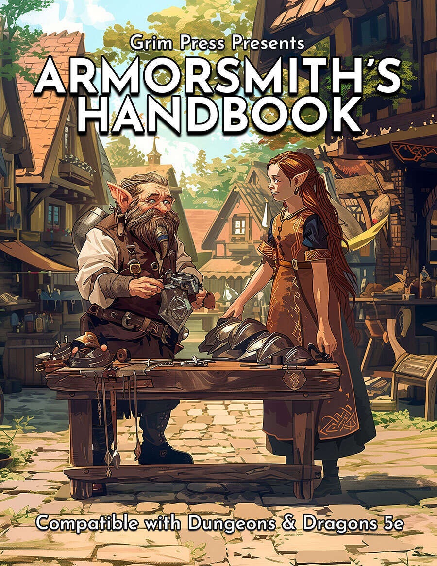 (RPG PDF Spotlight) Armorsmith’s Handbook (5e) | Voices From The Pulpit