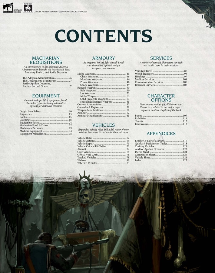 (RPG PDF Spotlight) Macharian Requisition Guide | Voices From The Pulpit