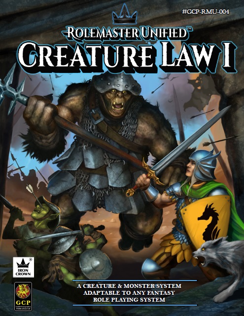 (RPG PDF Spotlight) Rolemaster Creature Law Volume One (RMU) | Voices From The Pulpit