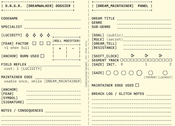 (RPG PDF Spotlight) PocketQuest 2025 – D.N.G.R. – Do Not Get Recognized ...