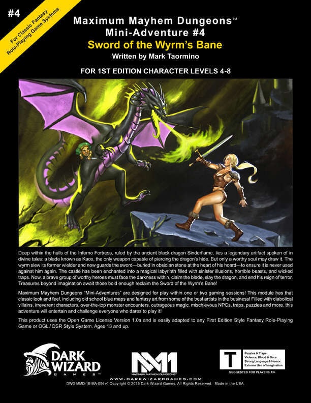 (RPG PDF Spotlight) Sword of the Wyrm’s Bane 1E | Voices From The Pulpit