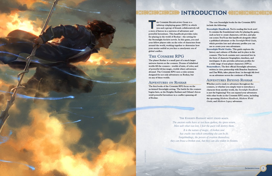(RPG PDF Spotlight) Cosmere RPG | Stormlight Handbook | Voices From The ...