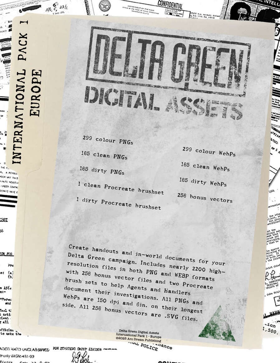 (RPG PDF Spotlight) Delta Green Digital Assets: International Pack 1 ...