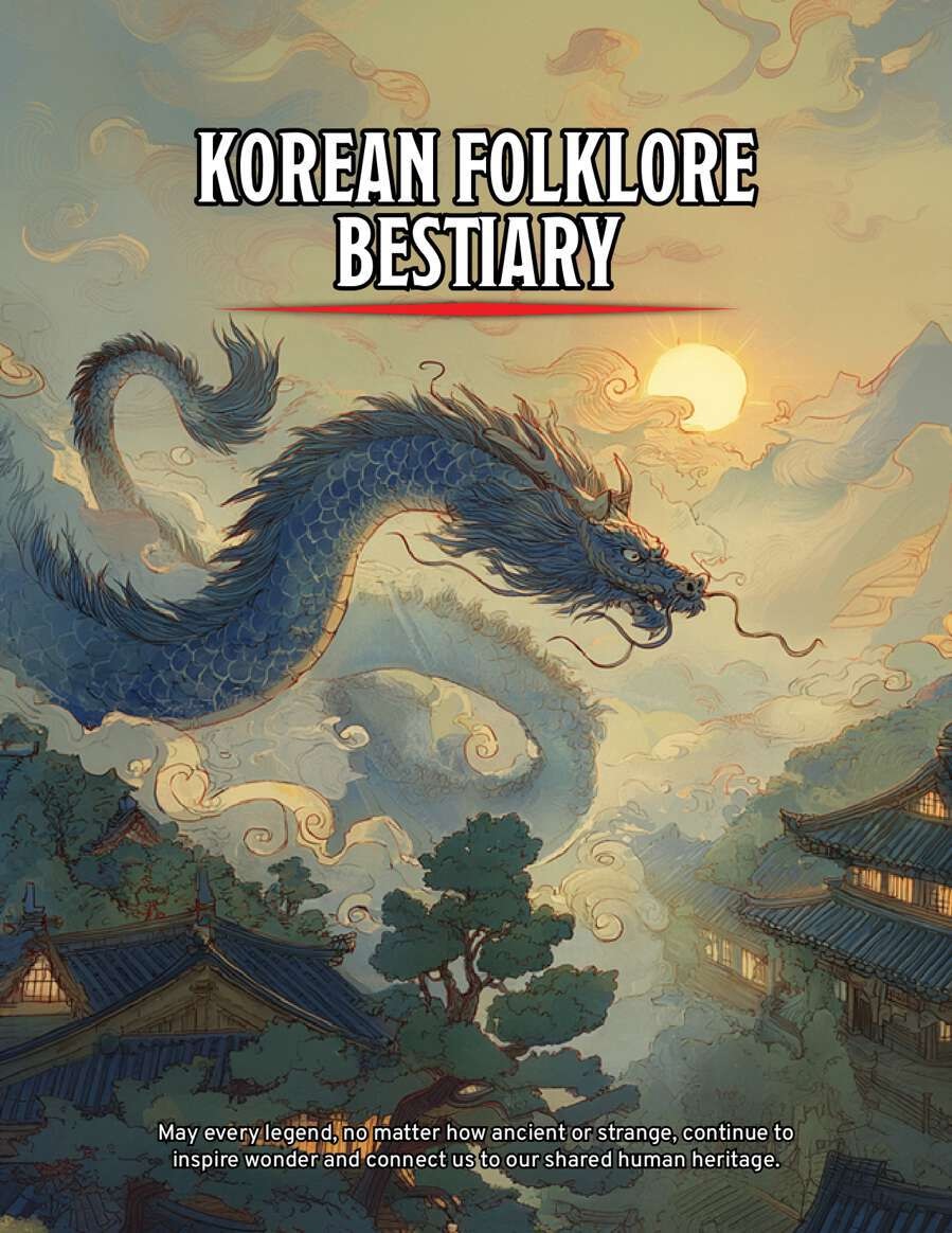(RPG PDF Spotlight) Korean Folklore Bestiary: Monster Manual for 5e ...