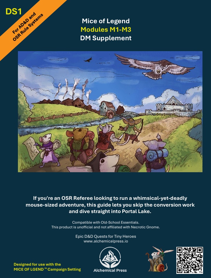 (RPG PDF Spotlight) Mice of Legend Modules M1-M3 DM Supplement | Voices From The Pulpit