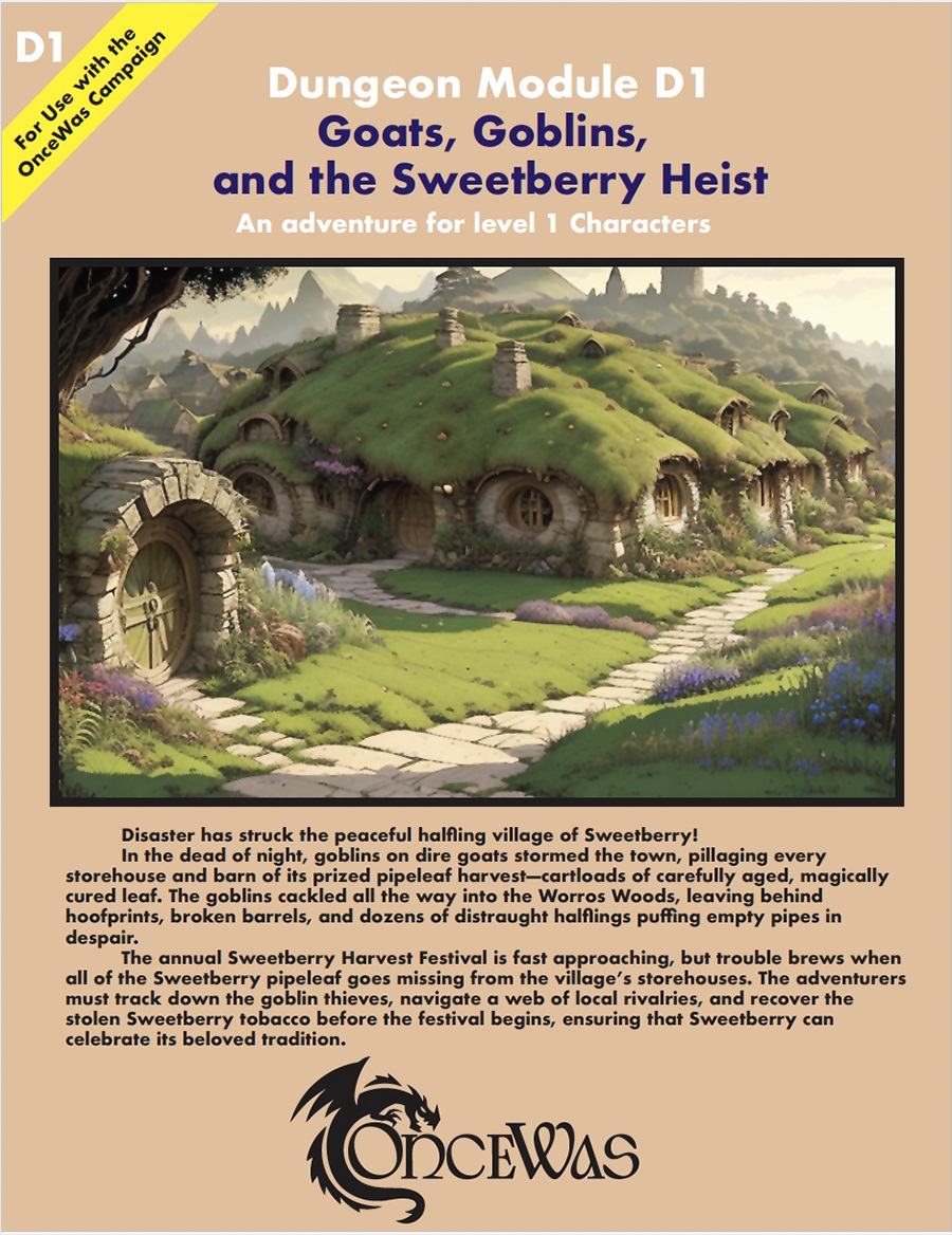 (RPG PDF Spotlight) D1_Goats, Goblins, and the Sweetberry Heist ...