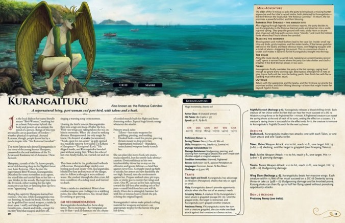 (RPG PDF Spotlight) Oceanian Bestiary 5E | Voices From The Pulpit
